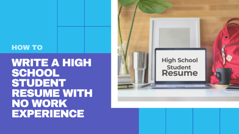 How to Write a High School Student Resume with No Work Experience ...
